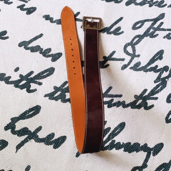 Brave | Accessories | Brave Brown Suede Belt | Poshmark